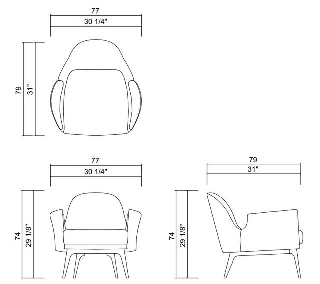 MISTRAL ARMCHAIR - Products - Saccaro